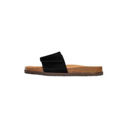 Henry Stevens Herren Sandale "Drew ERS Freizeitschuh", Gr. 46, schwarz, Kalbsvelours, Schuhe, Herren-Sandalen handgefertigt, Lederschuhe Slipper