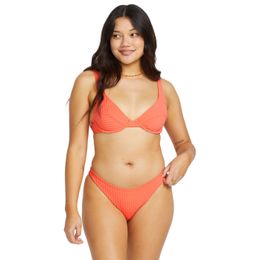 Billabong Damen Bade-Shirt "In The Loop Marina", orange, Gr. XL, Obermaterial:74% Microfaser 21% Microfaser 5% Elasthan;, Bikini-Oberteile