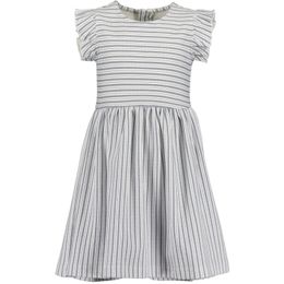 Blue Seven M&auml;dchen Jerseykleid "M&auml;dchen Kleid gestreift"5750, dk blau, Gr. 110, 100% Baumwolle, Kleider