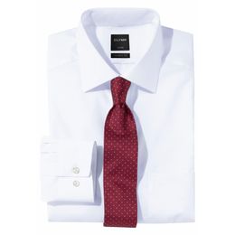 OLYMP Herren Businesshemd "Luxor modern fit", wei&szlig;, Basic, Gr. 40, unifarben, Web, Obermaterial: 100% Baumwolle, Hemden, extra lange &Auml;rmel,