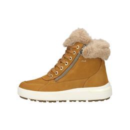 Geox Damen Schn&uuml;rstiefelette "Geox Stiefelette Leder/Textil", Gr. 41braun, Leder, Textil, Schuhe