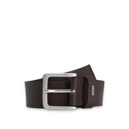 BOSS Herren Lederg&uuml;rtel "Ronnie BOSS Sz35", braun, Gr. 115, unifarben, Rindsleder, G&uuml;rtel, mit Label-Pin