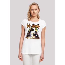 F4NT4STIC Damen T-Shirt "Def Leppard Hysteria", wei&szlig;, Gr. M, Obermaterial: 100% Baumwolle, Shirts, Premium Qualit&auml;t