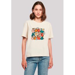 F4NT4STIC Damen T-Shirt "Muttertag Cool Moms Club Retro Blumen", wei&szlig;, Gr. XS, Obermaterial: 100% Baumwolle, Shirts, Premium Qualit&auml;t