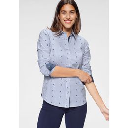 Kangaroos Damen Hemdbluse, wei&szlig;, Gr. 36, Web, Obermaterial: 97% Baumwolle, 3% Elasthan, Blusen, figurbetonte Passform, mit Abn&auml;hern, aus Baumwolle