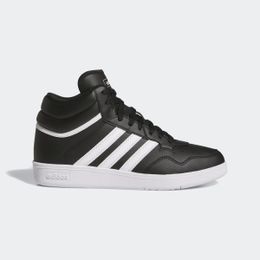 Damen Sneaker "HOOPS 4.0 MID", adidas Sportswear, Gr. 40,5, schwarz-wei&szlig;, Synthetik, Schuhe