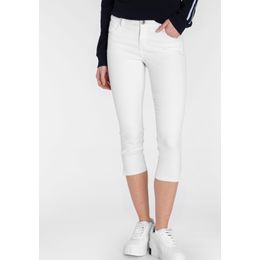 Arizona Damen Caprijeans "Ultra-Stretch", wei&szlig;, Basic, Gr. 44, Denim/Jeans, Obermaterial: 65% Baumwolle, 33% Polyester, 2% Elasthan, Jeans,