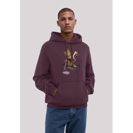 F4NT4STIC Herren Kapuzenpullover "Guardians Of The Galaxy Vol2 Groot Tape", rot, Gr. XXL, Obermaterial: 80% Baumwolle, 20% Polyester, Pullover,