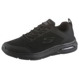 Skechers Herren Sneaker "Dyna Air", Gr. 45, schwarz, Synthetik, Textil, Schuhe, mit Air-Cooled Memory Foam, Freizeitschuh, Halbschuh, Schn&uuml;rschuh