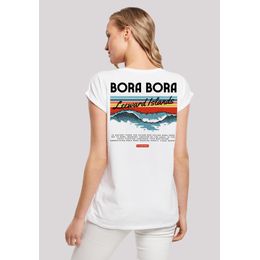 F4NT4STIC Damen T-Shirt "Bora Bora Leewards Island", wei&szlig;, Gr. 4XL, Obermaterial: 100% Baumwolle, Shirts, Print
