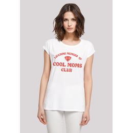 F4NT4STIC Damen T-Shirt "Mothers Day Cool Moms Club Membership Trendy Motherhood", wei&szlig;, Gr. XXL, Obermaterial: 100% Baumwolle, Shirts, Premium