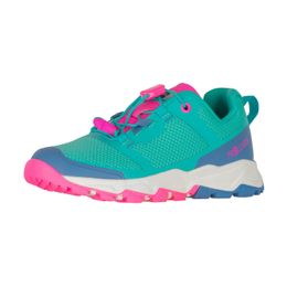 Outdoorschuh Trollkids "KIDS SANDEFJORD HIKER XT", Kinder, Gr. 34, aquamarine, cornflower, light magenta, Synthetik, Schuhe Outdoorschuh, wasserdicht