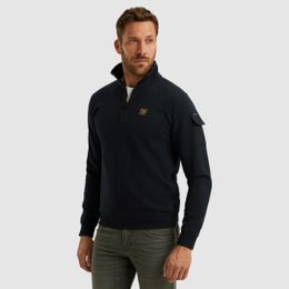 PME-Legend PME LEGEND Herren Sweatshirt, schwarz, Gr. 4XL, unifarben, Jersey, Obermaterial: 95% Baumwolle, 5% Elasthan, Sweatshirts, mit Logo Stickerei