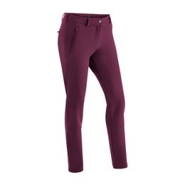 Maier Sports Damen Funktionshose "Helga slim", pink, Gr. 72, 90% Polyester, 10% Elasthan, Hosen, warme Damen Outdoorhose, robuste Wanderhose, Slim Fit