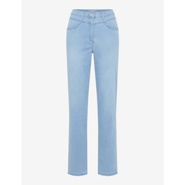 Raphaela by Brax Damen Five-Pocket-Hose Style CAREN NEW BLEACHED LIGHT BLUE SLIGHTUSED, denim hellblau, Gr. 36