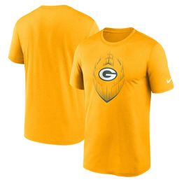 Nike Damen T-Shirt "Nike T-Shirt Green Bay Packers Nike SS Recycled Legend", gelb, Gr. S, 100% Polyester, Shirts