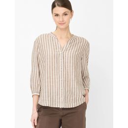 Brax Damen Bluse Style VIOLET light mocha, braun, Gr. 46