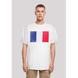 F4NT4STIC Herren T-Shirt "France Frankreich Flagge distressed", wei&szlig;, Gr. XXL, Obermaterial: 100% Baumwolle, Shirts, Print