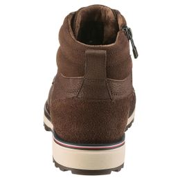 Tommy Hilfiger Herren Schn&uuml;rboots "CORPORATE W LTH LACE BOOT", Gr. 40, braun, Leder, Veloursleder, unifarben, Schuhe, Schn&uuml;rstiefelette mit