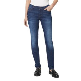 Marc O'Polo MARC O'POLO Damen Slim-fit-Jeans "Alby Slim", blau, Gr. 32, Denim/Jeans, Obermaterial: 92% Baumwolle, 6% Elastomultiester, 2% Elasthan, Jeans