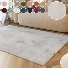 Hochflor-Teppich Esprit, B:120cm H:25mm L:170cm, beige, Kunstfaser, Teppiche, "Alice ESP-4377, Kunstfell", Kaninchenfell-Haptik, besonders weich und