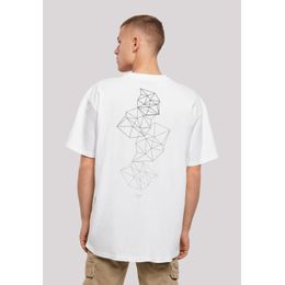 F4NT4STIC Herren T-Shirt "Geometric Abstract", wei&szlig;, Gr. S, Obermaterial: 100% Baumwolle, Shirts, Print