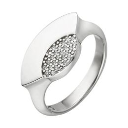 Jobo Damen Fingerring, 50, Silber 925 (Sterlingsilber), silber, Silber 925 (Sterlingsilber), Fingerringe, 925 Silber mit 25 Zirkonia