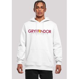 F4NT4STIC Herren Kapuzenpullover "Harry Potter Gryffindor Text", wei&szlig;, Gr. XS, Obermaterial: 65% Baumwolle, 35% Polyester, Pullover, Print