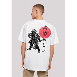 F4NT4STIC Herren T-Shirt "Samurai Japan Grafik", wei&szlig;, Gr. S, Obermaterial: 100% Baumwolle, Shirts, Print