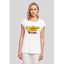 F4NT4STIC Damen T-Shirt "Stranger Things Comic Heads", wei&szlig;, Gr. XL, Obermaterial: 100% Baumwolle, Shirts, Premium Qualit&auml;t