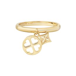 CAI CA&Iuml; Damen Fingerring "925 Silber vergoldet Anh&auml;nger Cut-outs", 050 (15,9), Silber 925 (Sterlingsilber), gelb, Silber 925 (Sterlingsilber), Fingerringe