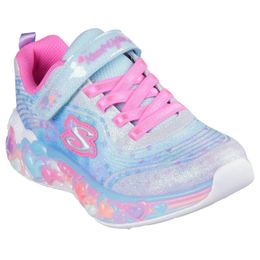Skechers Damen Sneaker "ETERNAL HEART LIGHTS", Gr. 31, bunt, Synthetik, Textil, Glitzer, kontrastfarbene Details, Schuhe, Blink,-Klettschuh mit