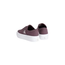 Damen Plateausneaker "VULC FLATFORM LOW CV MG", Calvin Klein Jeans, Gr. 41, lila, Textil, unifarben, Schuhe, Schn&uuml;rschuh, Freizeitschuh, Halbschuh