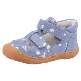Baby Lauflernschuh "Eni WMS: mittel", Pepino BY RICOSTA, Gr. 25, lila, Veloursleder, gebl&uuml;mt, Schuhe, Sommerschuh, Print, WMS-System, Leder,