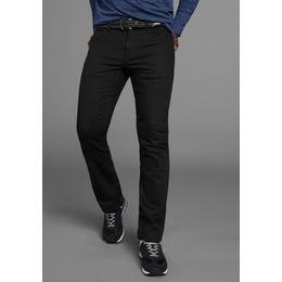 Arizona Herren Stretch-Hose "Harry", schwarz, Basic, Gr. 28, unifarben, Twill, Obermaterial: 98% Baumwolle, 2% Elasthan, Hosen