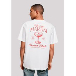 F4NT4STIC Herren T-Shirt "Espresso Martini Social Club", wei&szlig;, Gr. XS, Obermaterial: 100% Baumwolle, Shirts, Premium Qualit&auml;t
