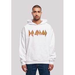 F4NT4STIC Herren Kapuzenpullover "Def Leppard Shatter Logo", wei&szlig;, Gr. XS, Obermaterial: 100% Baumwolle, Pullover, Premium Qualit&auml;t