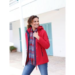Casual Looks Damen Langjacke, rot, Gr. 38, unifarben, 100% Polyester, Wattierung:100% Polyester, Jacken