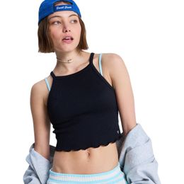 Roxy Damen Tanktop "As I Am", schwarz, Gr. L, Obermaterial: 68% Baumwolle, 28% Polyester, 4% Elasthan., Tops