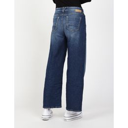 Gang Damen Weite Jeans "94CARLOTTA", blau, Gr. 29, Denim/Jeans, Obermaterial: 99% Baumwolle, 1% Elasthan, Jeans, weiter Fit im bodenlangen