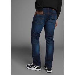 Arizona Herren Stretch-Jeansdunkelblau used, Basic, Gr. 34, unifarben, Denim/Jeans, Obermaterial: 98% Baumwolle, 2% Elasthan, Jeans, gerade