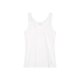 Marc O'Polo MARC O'POLO Damen Tanktop "Essentials", wei&szlig;, Gr. L, unifarben, Jersey, Obermaterial: 95% Baumwolle, 5% Elasthan, Tops, mit kleinem Logo am Saum