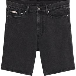 Herren Shorts "SLIM ESSENTIAL BLACK SHORT"ck essential schwarz, Gr. 31, Calvin Klein Jeans, unifarben, Denim/Jeans, Obermaterial: 74% Baumwolle, 24%