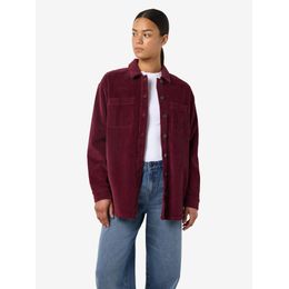 Noisy may Damen Cordjacke "NMALVA L/S SHACKET COLORED CORDUROY NOOS"windsor wine, Gr. M, unifarben, Cord, Obermaterial: 98% Baumwolle, 2% Elasthan,