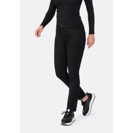 STOOKER WOMEN Damen 5-Pocket-Jeans "Milano Denim Basic Magic Shape Fit Jeans", schwarz, Gr. 42, Denim/Jeans, 81% Baumwolle, 17% Polyester, 2%
