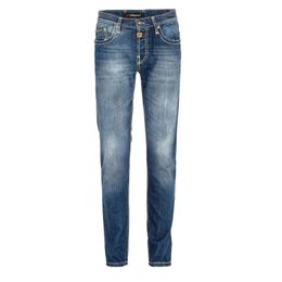 Cipo & Baxx CIPO & BAXX Herren 5-Pocket-Jeans "Jeans", blau, Basic, Gr. 28, unifarben, 100% Baumwolle, Jeans, in Slim Fit, C-0688