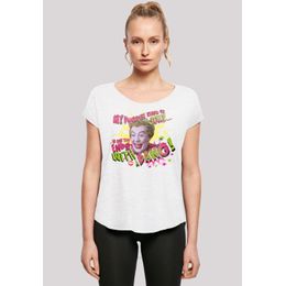 F4NT4STIC Damen T-Shirt "Long Cut T-Shirt 'Batman TV Serie Joker Bang'", wei&szlig;, Gr. XXL, Obermaterial: 100% Baumwolle, Shirts, Damen,Premium