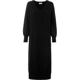 bonprix Damen Strickkleid "Oversized Strickkleid in Midil&auml;nge", schwarz, Gr. 56, Obermaterial: 67% Polyacryl, 30% Polyester, 3% Elasthan, Kleider,