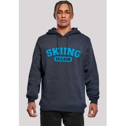F4NT4STIC Herren Kapuzenpullover "Skiing Season Winter Sport", blau, Gr. M, Obermaterial: 65% Baumwolle, 35% Polyester, Pullover, Premium Qualit&auml;t