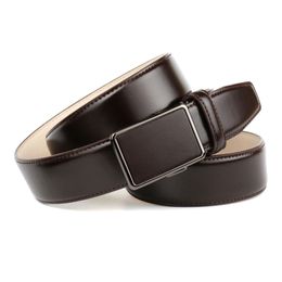 Anthoni Crown Herren Lederg&uuml;rtel, braun, Gr. 100, unifarben, Leder, G&uuml;rtel, f&uuml;r Anz&uuml;ge in Dunkelbraun